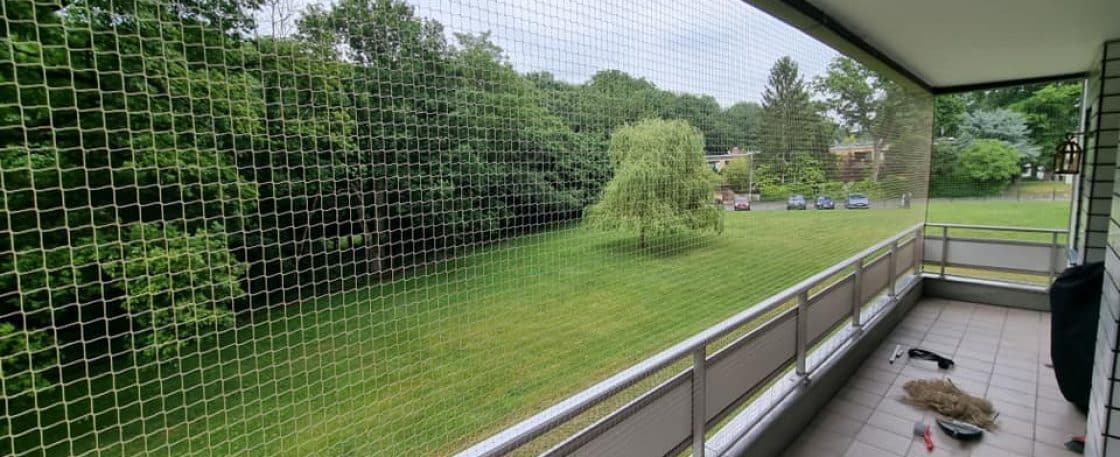 Katzennetz für Balkon | Katzennetz Montage Maikel's